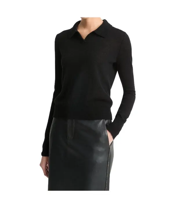 Vince Polo Jumper - Black