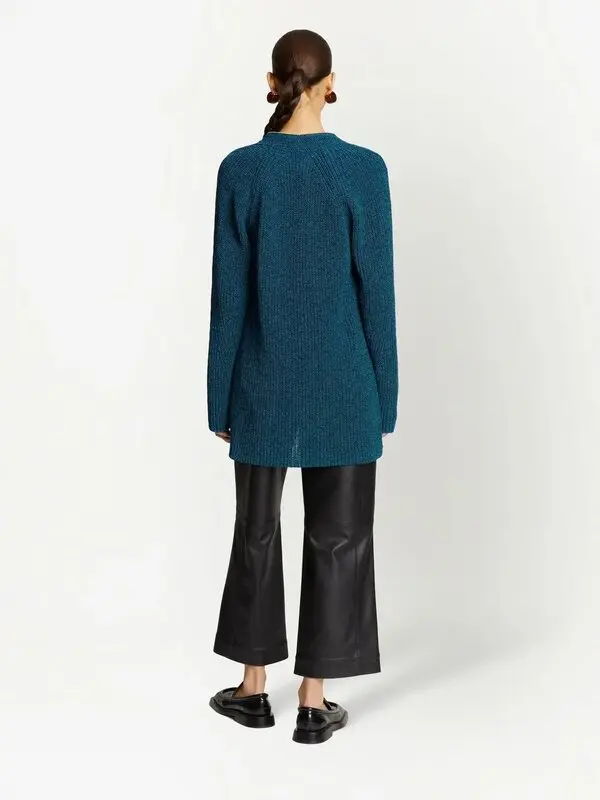 Proenza Schouler White Label V-neck Curved Hem Jumper