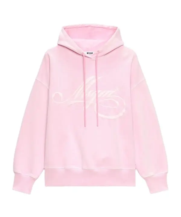 MSGM Logo-embroidered Hoodie