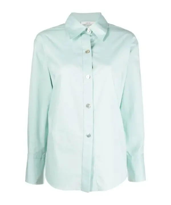 Vince Tie Back Long Sleeved Buttoned Shirt - White