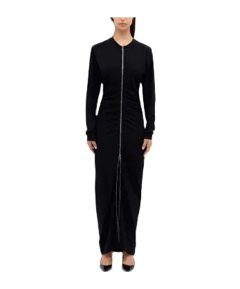 MSGM Zip-front Gathered Maxi Dress