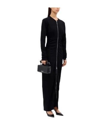 MSGM Zip-front Gathered Maxi Dress