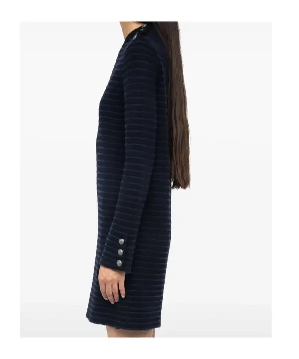 Zadig&Voltaire Striped Button-detailed Mini Dress