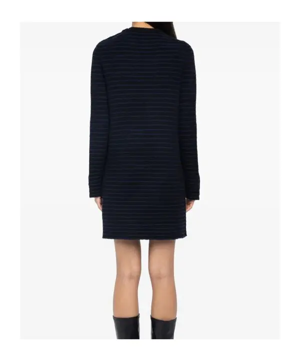 Zadig&Voltaire Striped Button-detailed Mini Dress