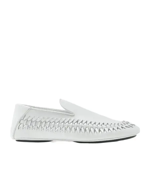 Proenza Schouler Whip Braided Leather Loafers