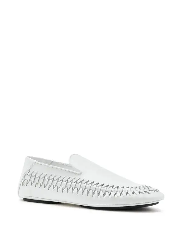 Proenza Schouler Whip Braided Leather Loafers