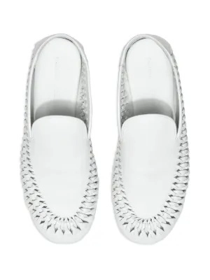 Proenza Schouler Whip Braided Leather Loafers