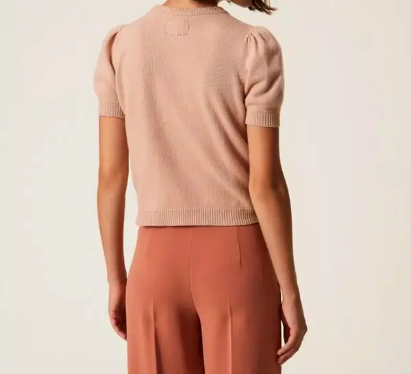 TWINSET Puff-sleeve Sweater - Nude