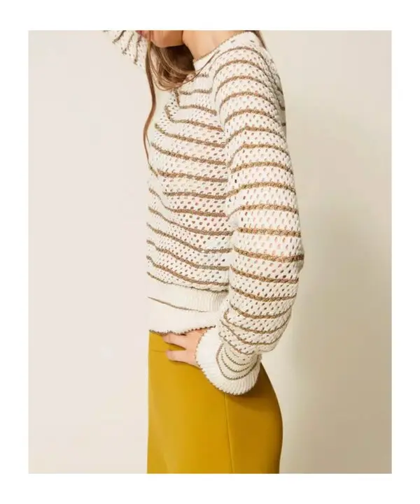 TWINSET Striped Crewneck Jumper