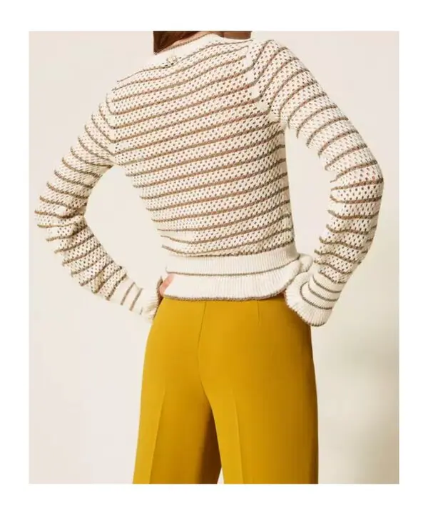 TWINSET Striped Crewneck Jumper