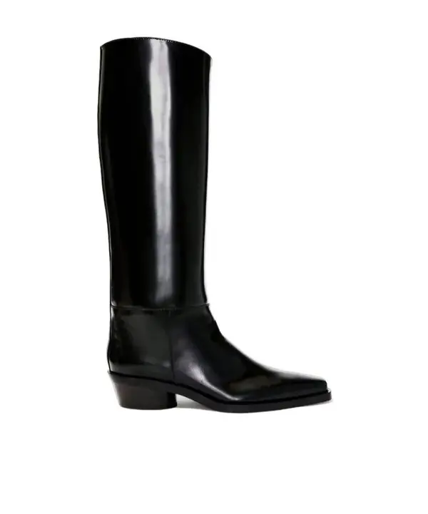 Proenza Schouler Bronco Knee-high Leather Boots - Black