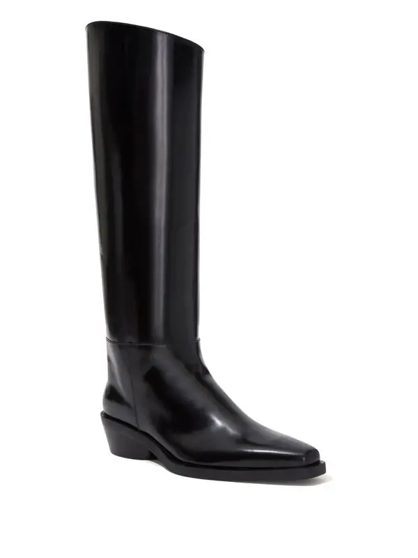 Proenza Schouler Bronco Knee-high Leather Boots - Black