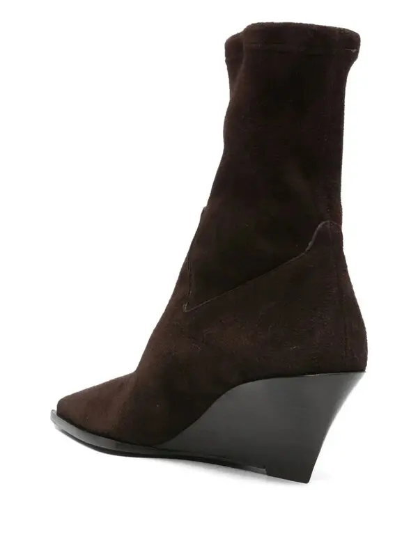 JIMMY CHOO Hadley Suede Wedge Boots