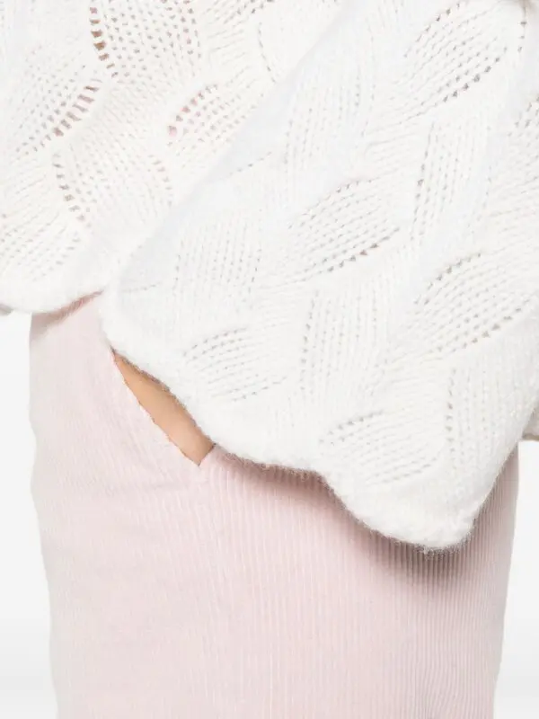 TWINSET Cable-knit Turtleneck Sweater