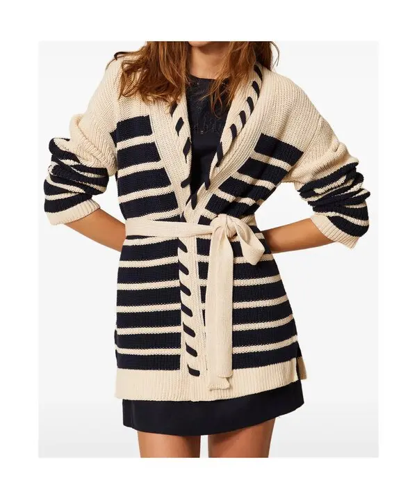 TWINSET Striped Cardigan