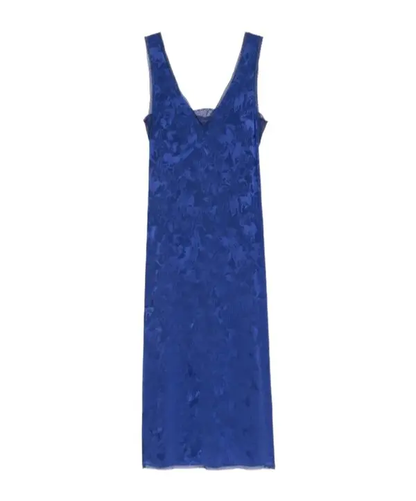 Zadig&Voltaire Lace-trim Midi Dress - Blue