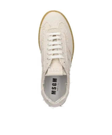 MSGM Frayed-detail Sneakers