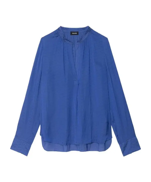 Zadig&Voltaire V-neck Long-sleeve Top - Electric