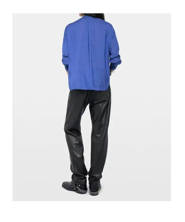Zadig&Voltaire V-neck Long-sleeve Top - Electric