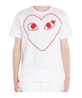 Play Comme Des Garcon Heart-print T-shirt