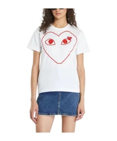 Play Comme Des Garcon Heart-print T-shirt