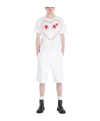 Play Comme Des Garcon Heart-print T-shirt