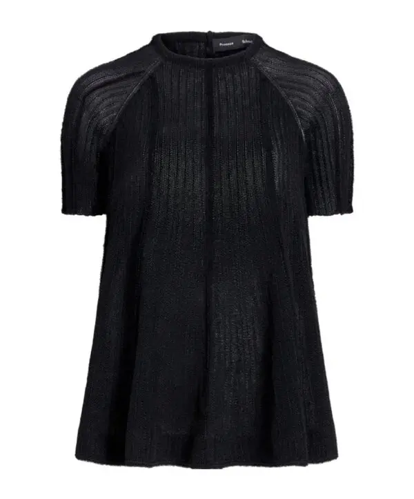 Proenza Schouler Tavia Knitted Top - Black