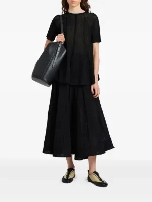 Proenza Schouler Tavia Knitted Top - Black