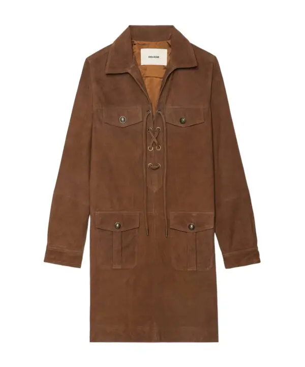 Zadig&Voltaire Remacha Lace-up Mini Dress