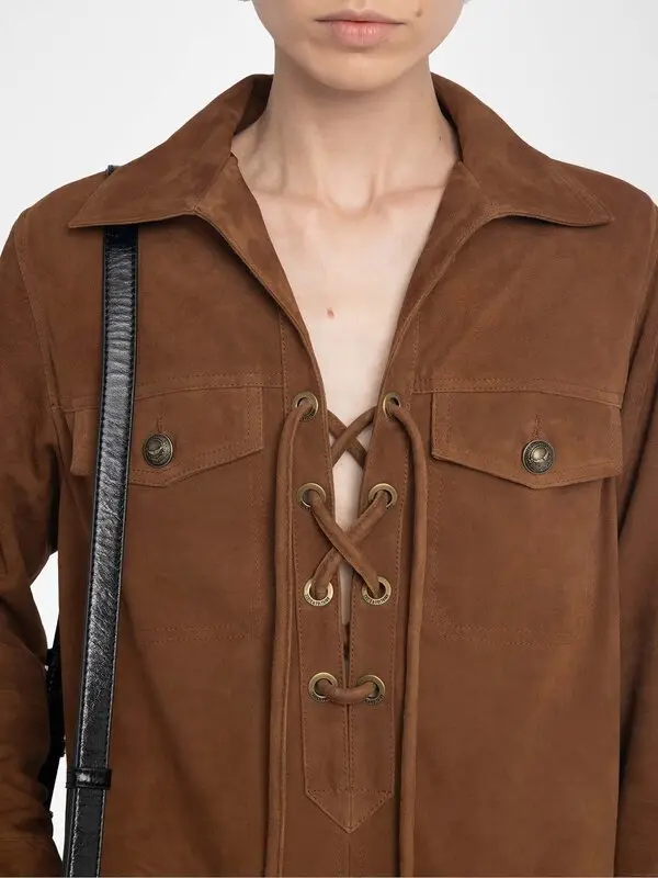 Zadig&Voltaire Remacha Lace-up Mini Dress