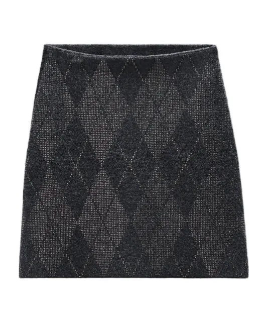 Alexander Wang Argyle-motif A-line Skirt