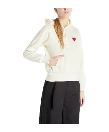 Play Comme Des Garcon Heart-appliqué Hoodie