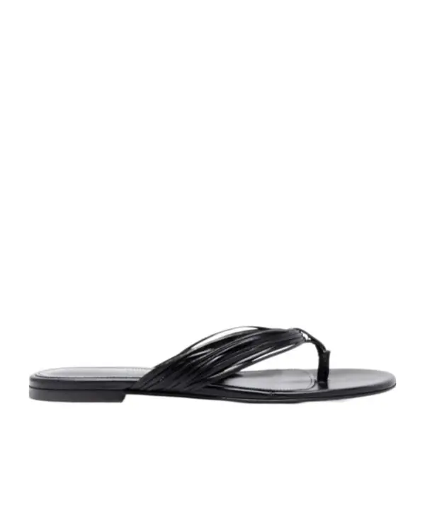 Proenza Schouler Fringe-detail Flip Flops - Black