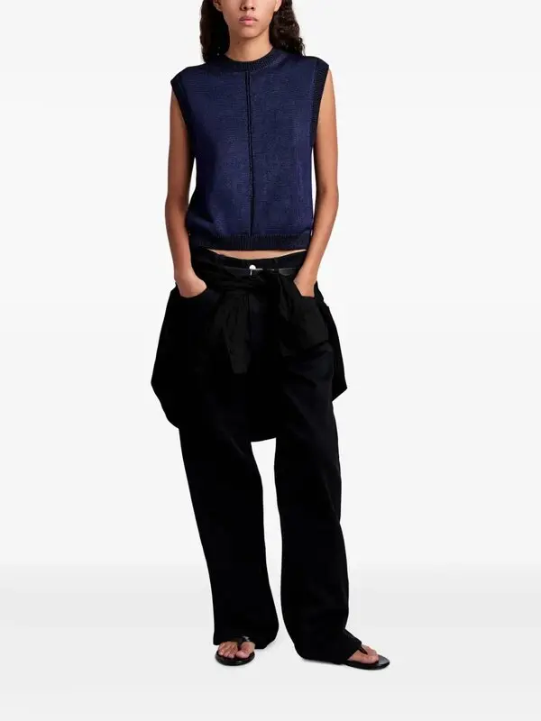 Proenza Schouler Emily Sleeveless Ribbed Knit Top