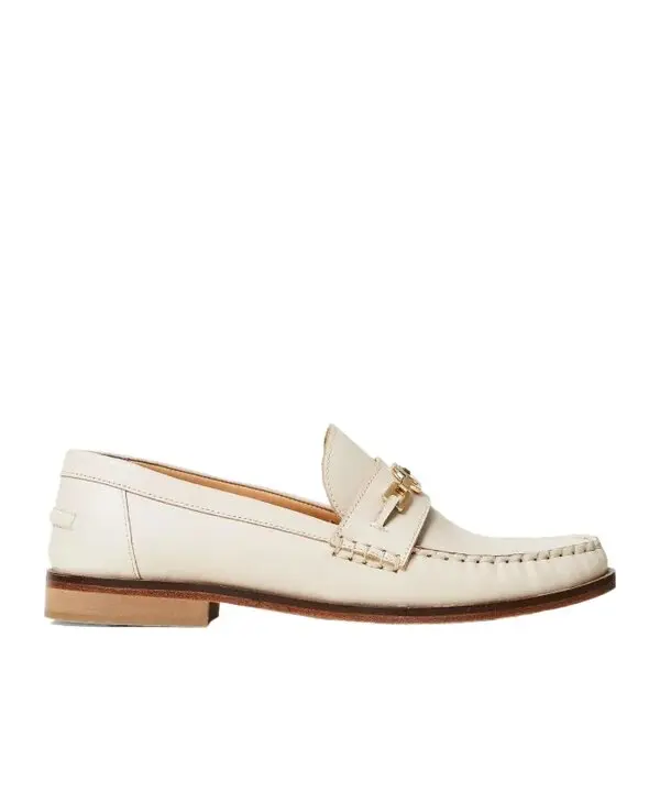TWINSET Oval T Leather Loafers