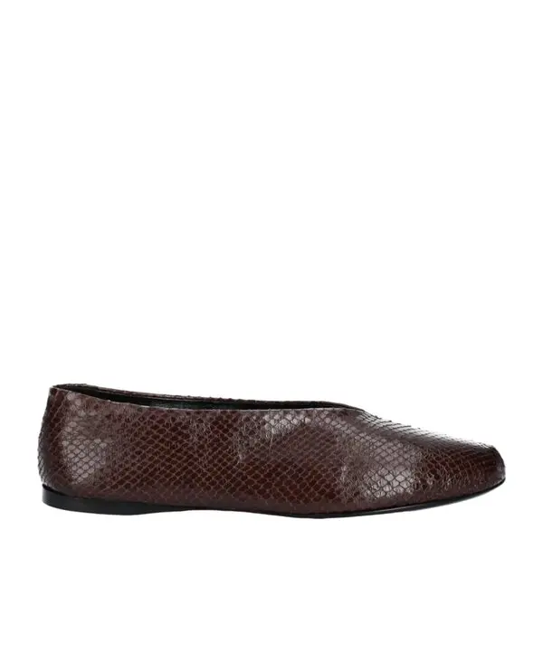 Proenza Schouler Leather Ballerina Flats - Black