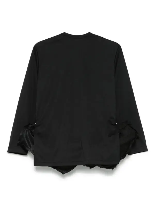 Comme Des Garçons Padded-hem Long-sleeve Top