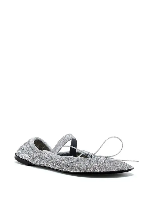 Proenza Schouler Glitter Ballet Flats