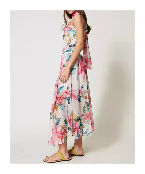 TWINSET Floral-print Pleated Skirt