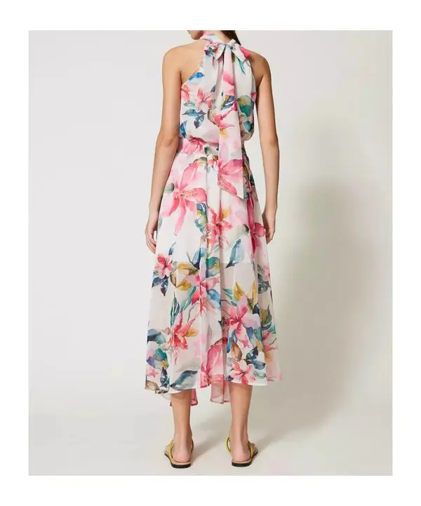 TWINSET Floral-print Pleated Skirt