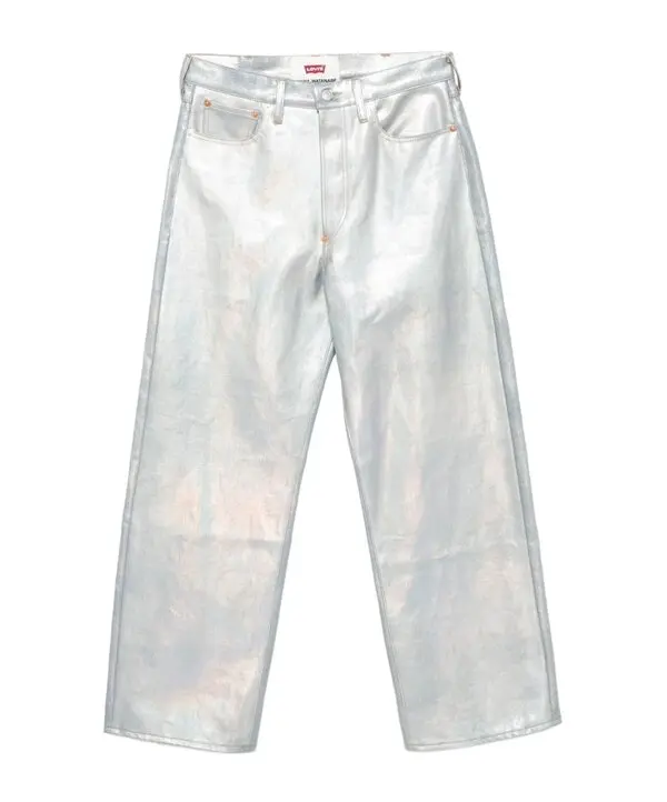 Junya Watanabe Foiled-print Straight-leg Jeans
