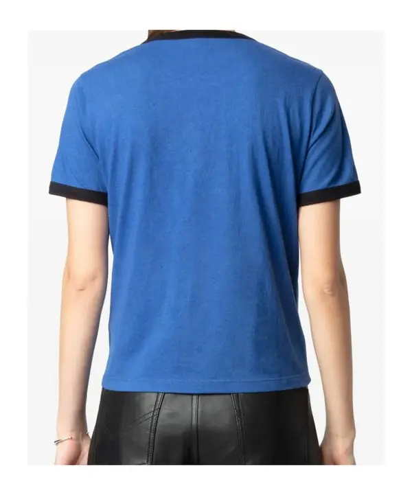 Zadig&Voltaire Crystal-embellished T-shirt - Blue