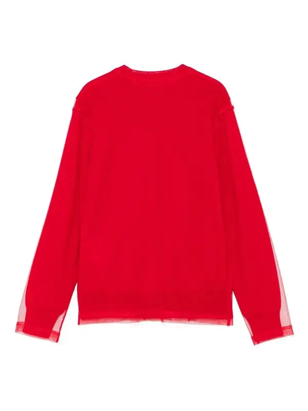 Comme Des Garçons Layered Crew Neck Long Sleeve Top