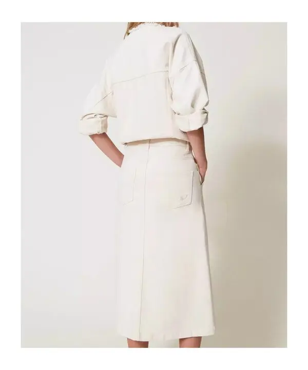 TWINSET Organic Cotton Midi Skirt