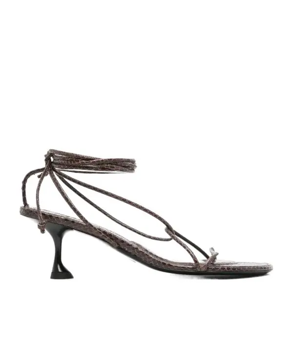 Proenza Schouler 60mm Tee Sandals - Black