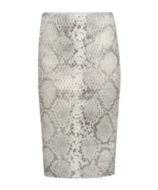 Alexander Wang Printed Mid-rise Midi Skirt - Gray