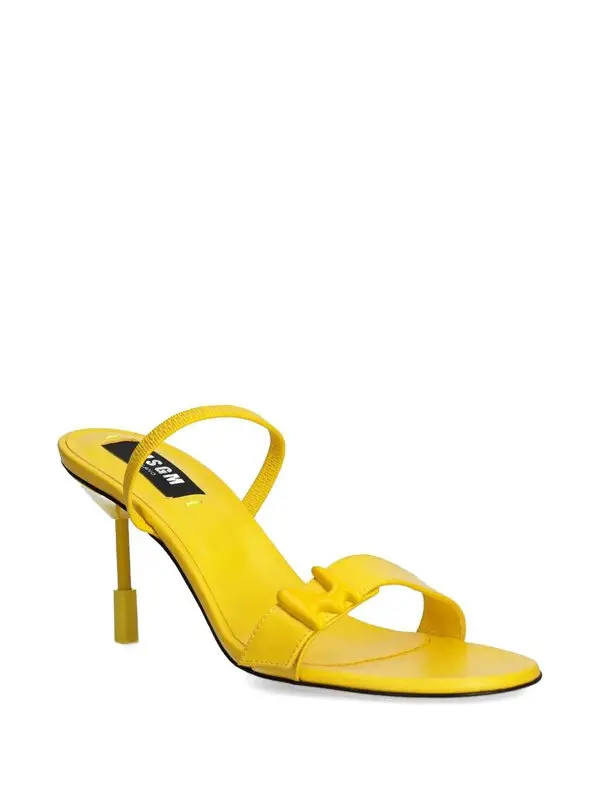 MSGM Logo-plaque Stiletto Sandals