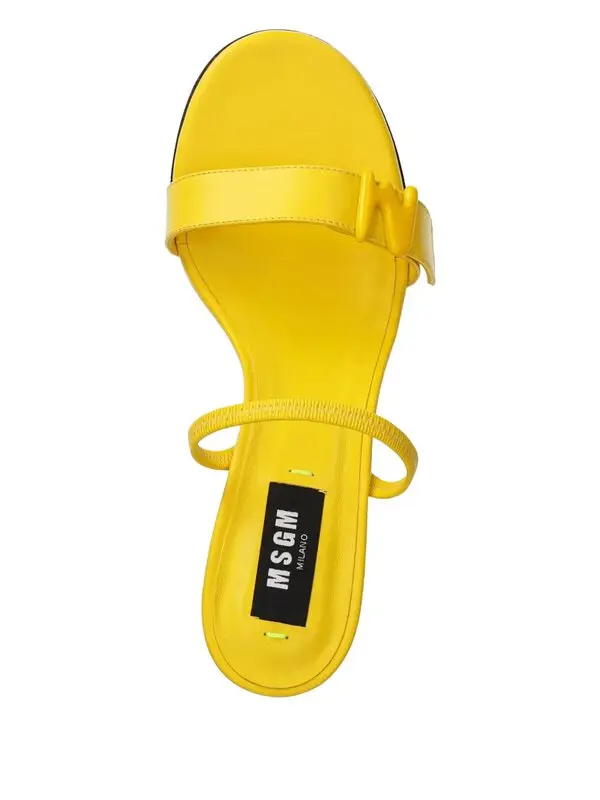 MSGM Logo-plaque Stiletto Sandals