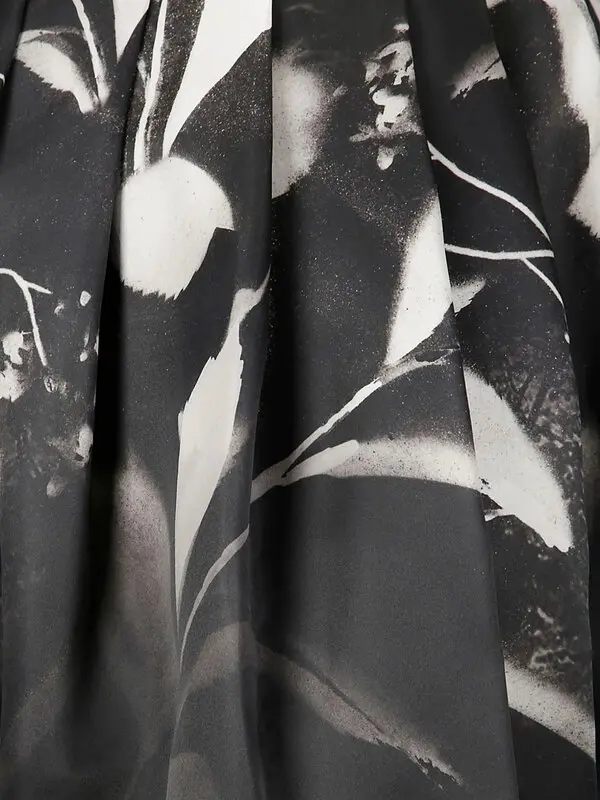 Comme Des Garçons Printed Pleated Skirt