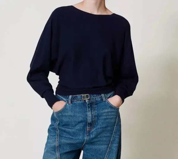 TWINSET Crew-neck Pullover - Black